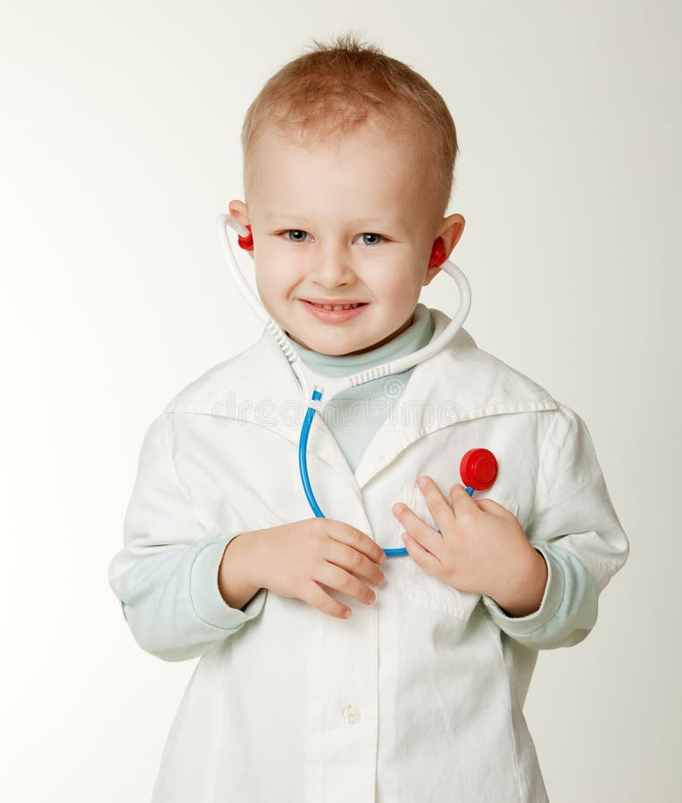 Little doctor stock photo. Image of boys, stethoscope - 25769424