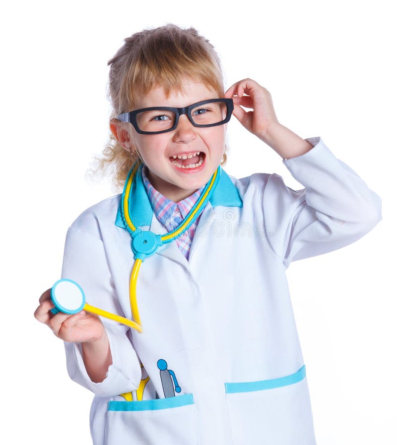 Boy little doctor stock image. Image of cheerful, happy - 71151003