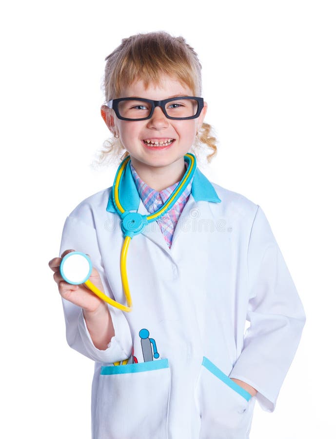 Little doctor stock image. Image of child, doctor, portrait - 59733313