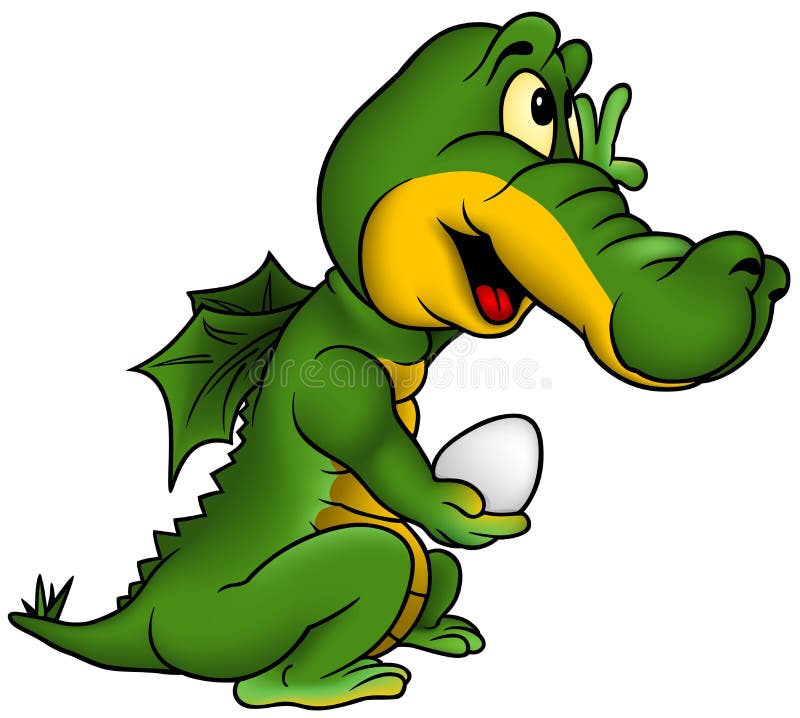 Little Dragon stock vector. Illustration of comic, painting - 5724921