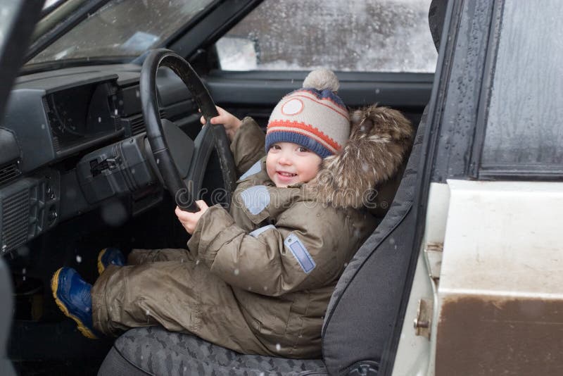 Little driver stock image. Image of learning, sitting - 1878179