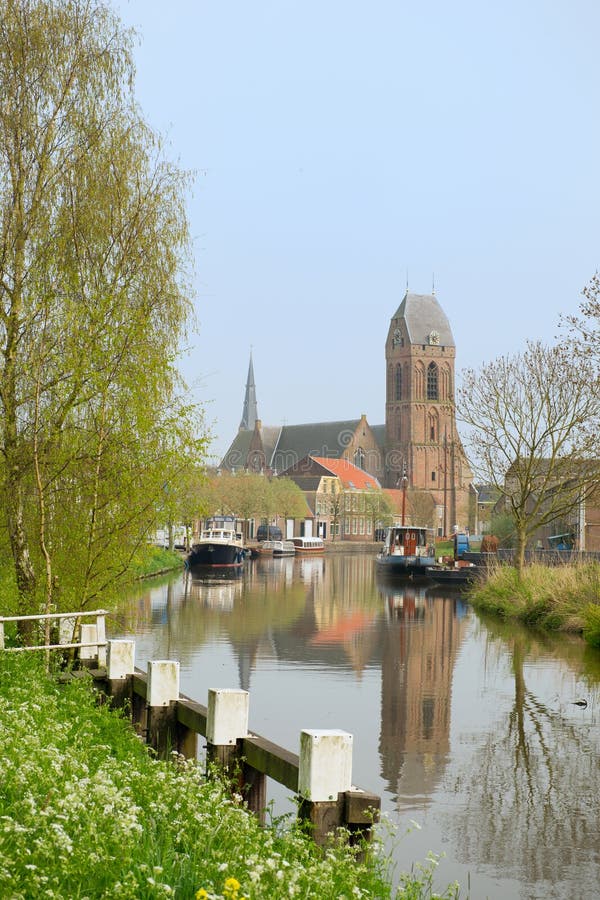 Little Dutch village stock image. Image of village, boats - 20289325