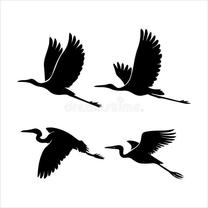Little Egret Icon Vector Art Stock Vector - Illustration of undefined ...