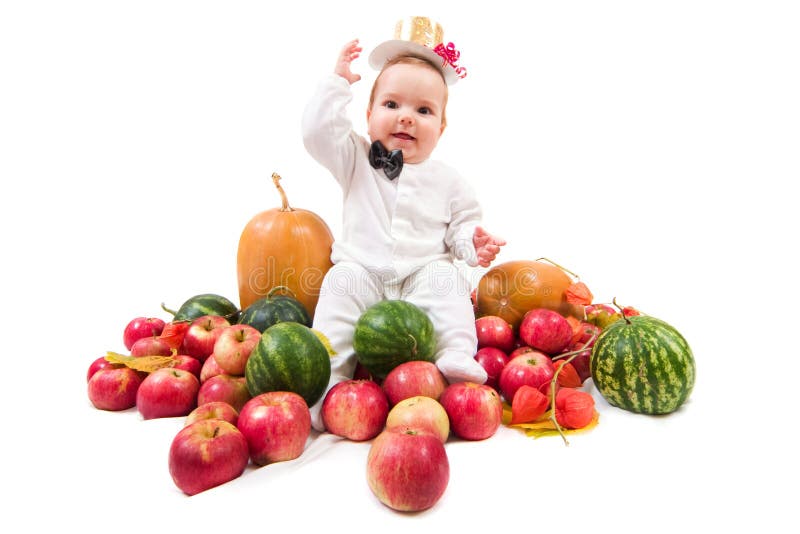 Fall Baby Cornucopia stock image. Image of horn, avocado - 27750511