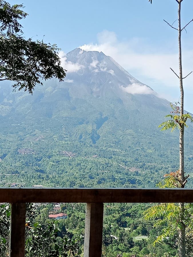 A Little Eruption of Mt.merapi Stock Image - Image of mtmerapi ...
