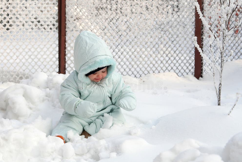 Little Eskimo stock image. Image of season, smile, freeze - 439601