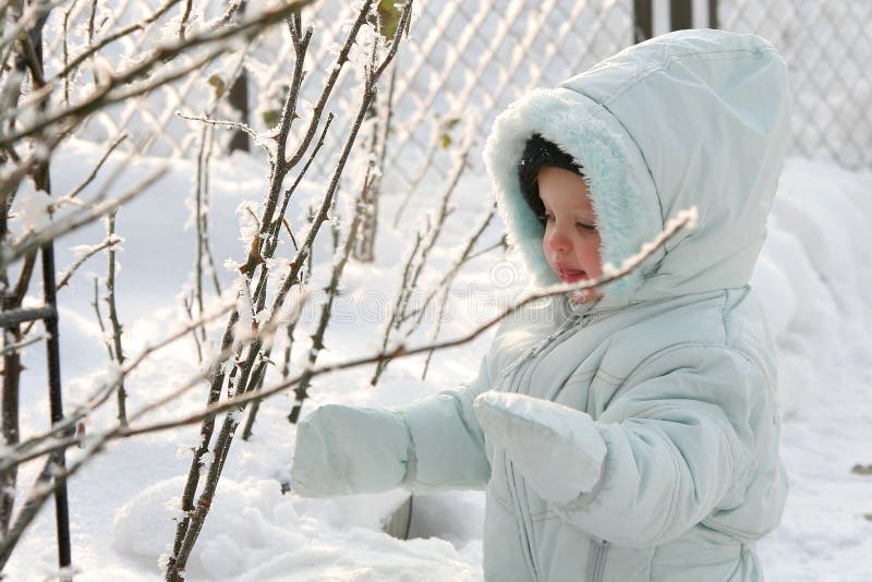 Little Eskimo stock image. Image of child, outside, smile - 439607