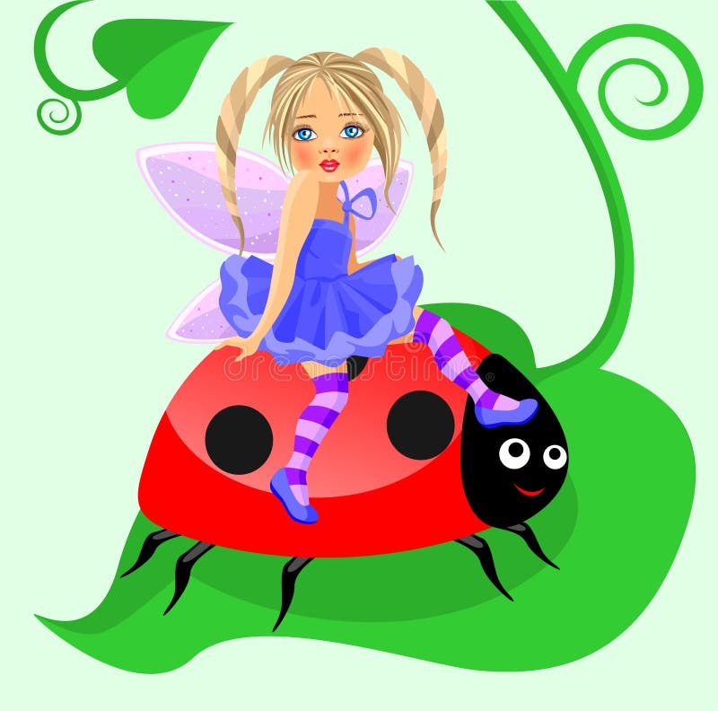 A little fairy stock vector. Illustration of small, wing - 19798674