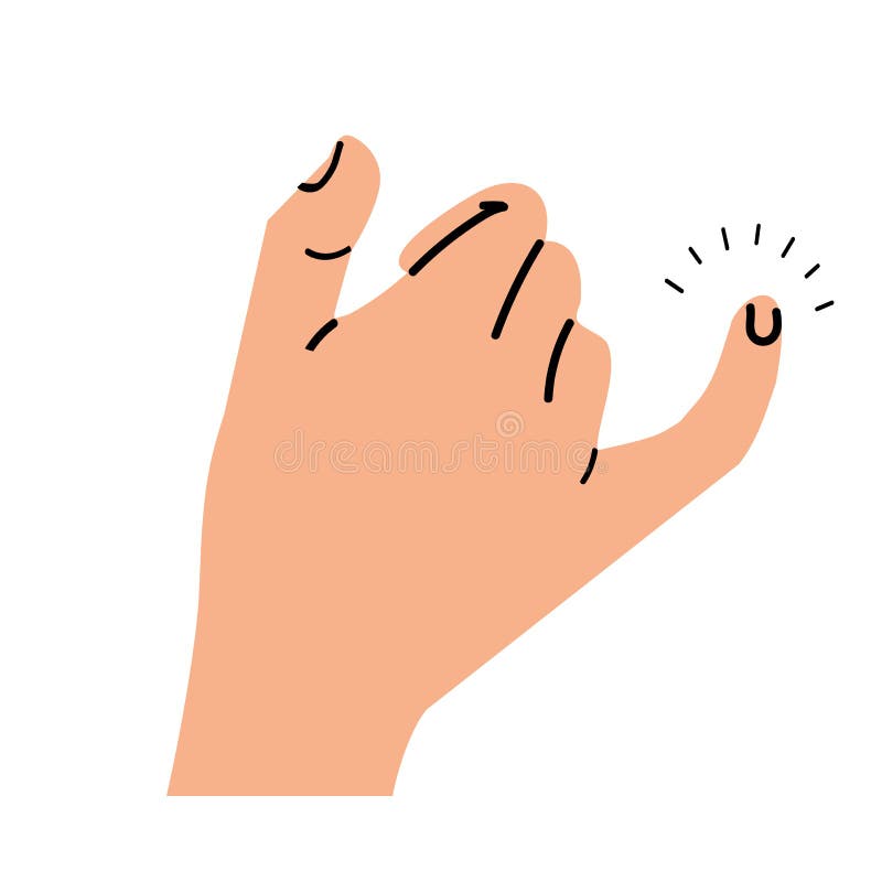 Little Finger Promise Hand Vector Stock Vector - Illustration of girl ...