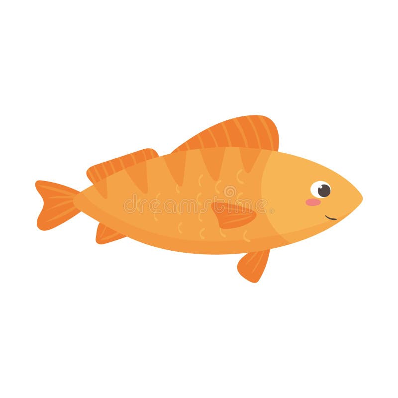 Little fish cartoon stock vector. Illustration of water - 217284855