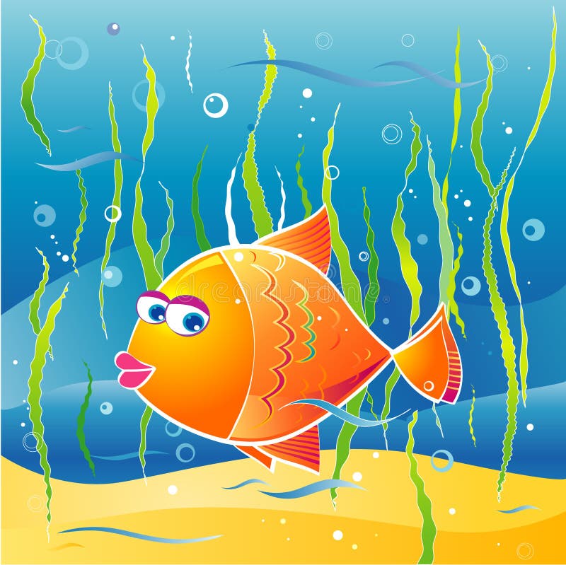 Little Fish,vector Illustratio Stock Vector - Illustration of graphic ...