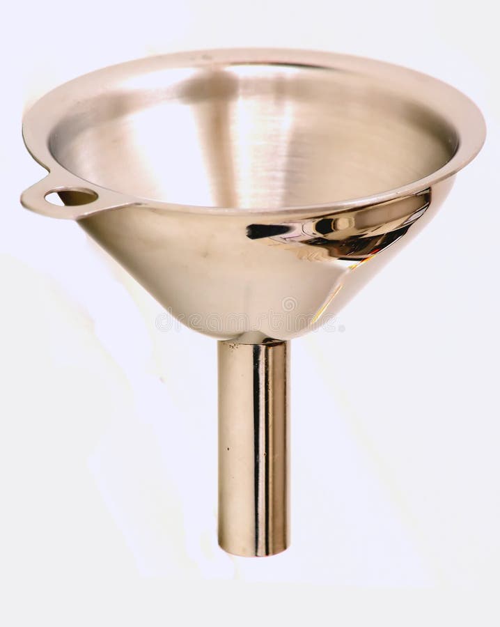Little funnel stock photo. Image of cook, stainless, isolated - 3933240