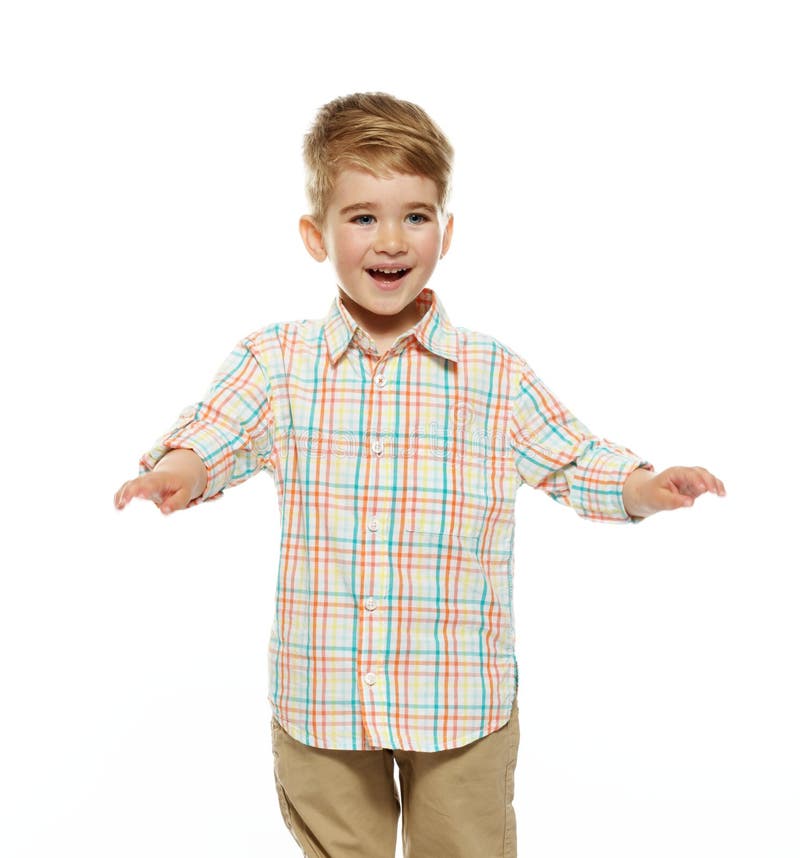 Little Boy Shrugging Shoulders Stock Image - Image of arms, shrug: 13966603