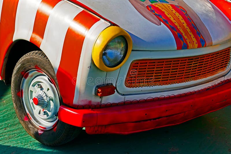 Little funny TRABI stock photo. Image of european, aged - 47199850