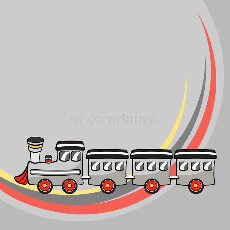 Little funny train stock vector. Illustration of simplicity - 7207546