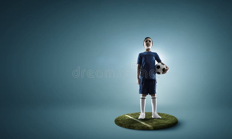 Little Future Champion. Mixed Media Stock Illustration - Illustration ...