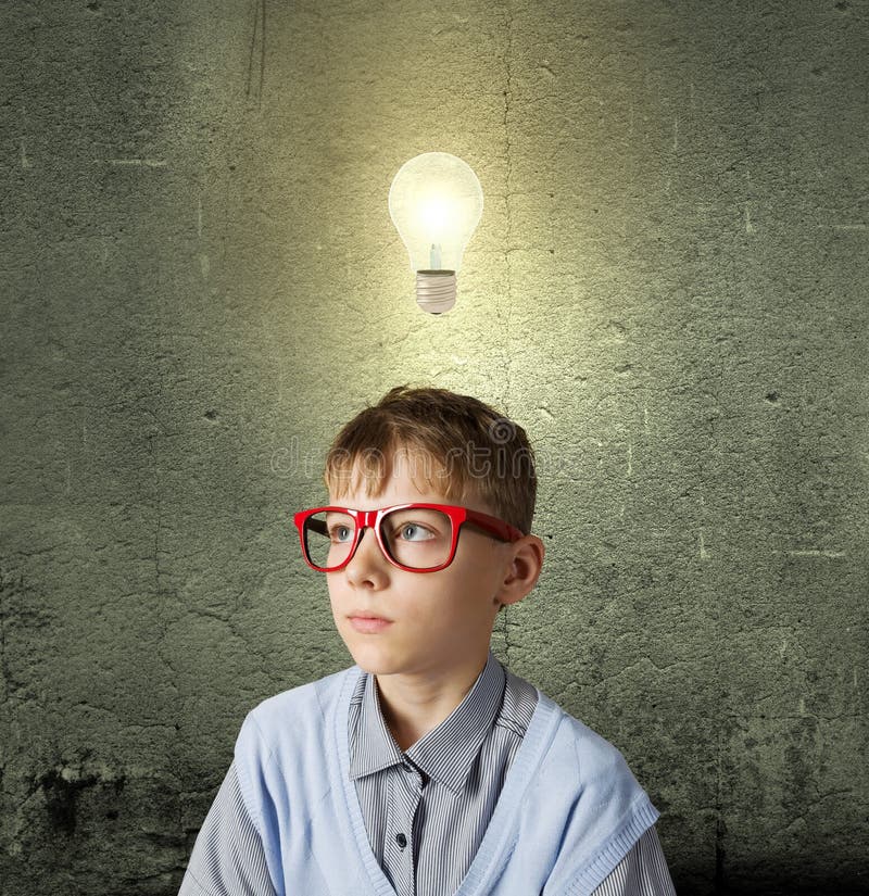 Little genius stock photo. Image of male, discovery, laughing - 41649100