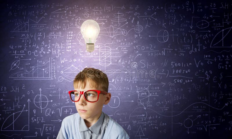 Little genius stock photo. Image of laughing, learn, genius - 41652058