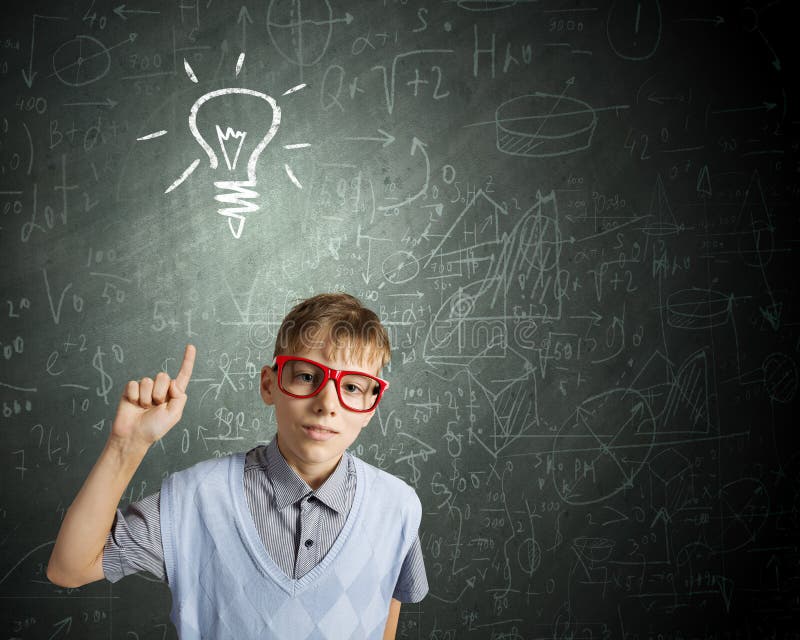 Little genius stock image. Image of child, human, expression - 41883549