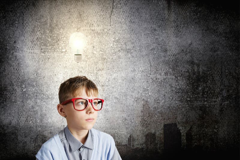 Little genius stock photo. Image of person, clever, caucasian - 44169274