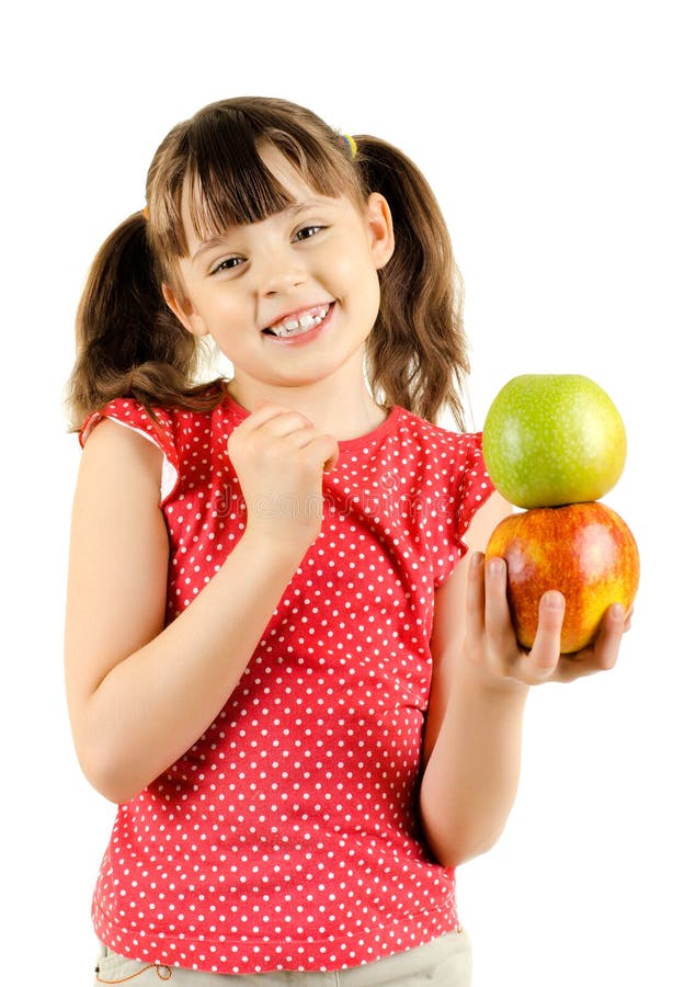 Little gir stock photo. Image of food, beauty, isolate - 23758272