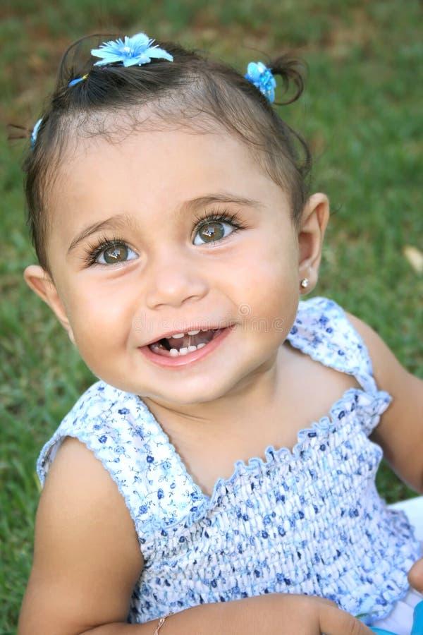 Little girl stock image. Image of adorable, cyan, gorgeous - 11411905