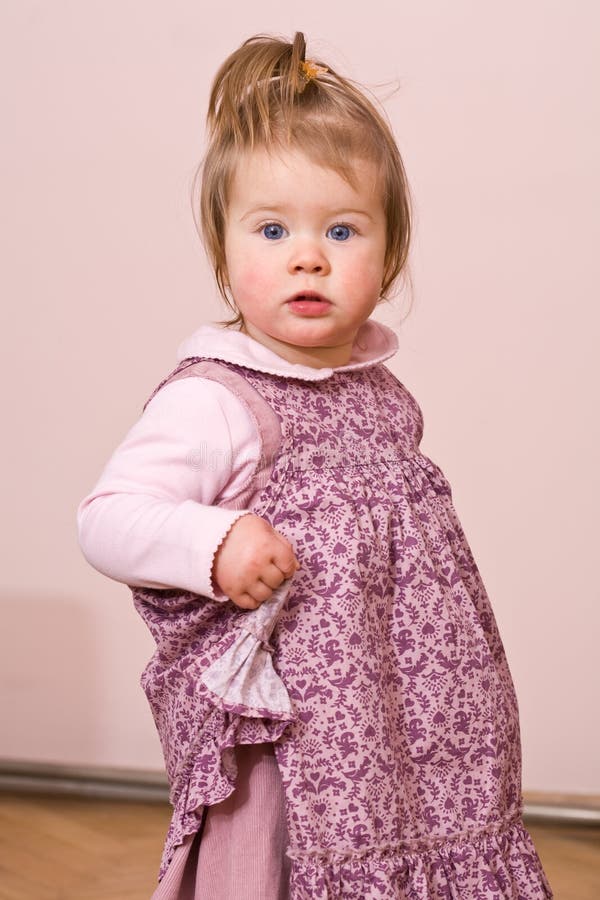 Little girl stock image. Image of infant, people, little - 13657437