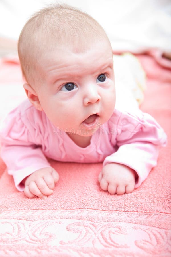 Little girl stock image. Image of infant, newborn, girl - 19950315