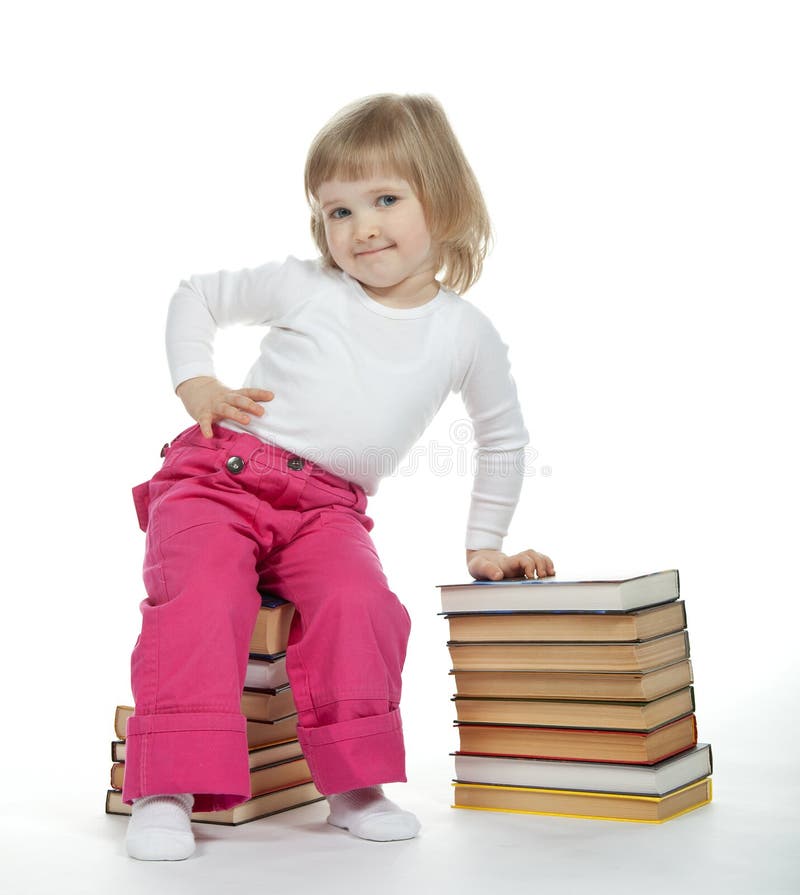 The little girl stock image. Image of pink, child, childhood - 22972799