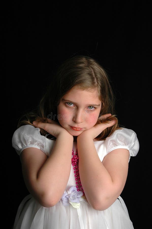 Little girl stock image. Image of dress, little, cute, girl - 373231