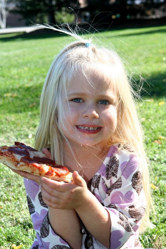 Little girl stock image. Image of pretty, food, delicious - 5201341