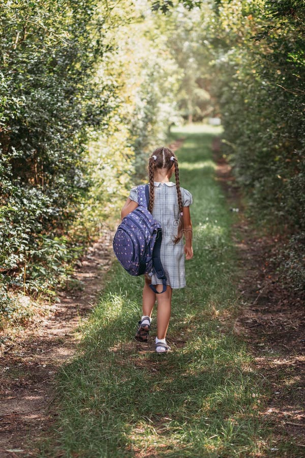 3,987 Little Girl Going Back To School Stock Photos - Free & Royalty ...