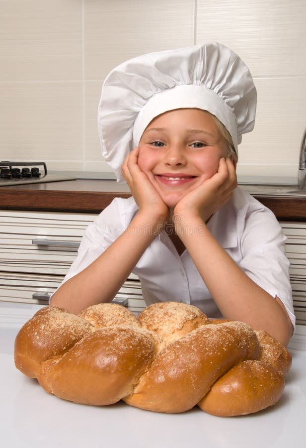 Little girl baker stock photo. Image of happy, cook, little - 15118604