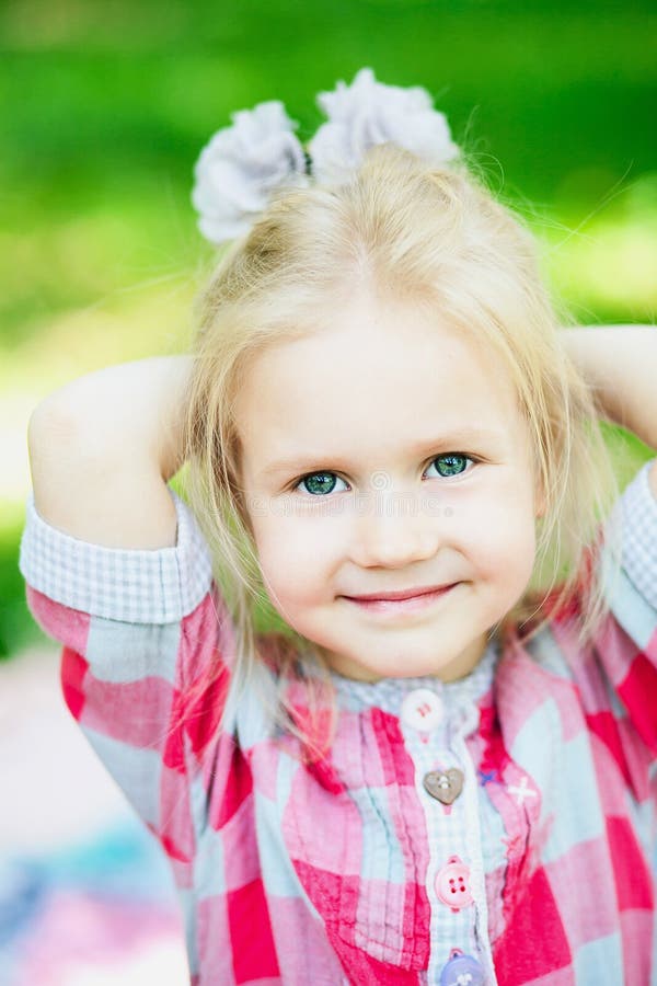 Little girl stock image. Image of person, child, spring - 49713337