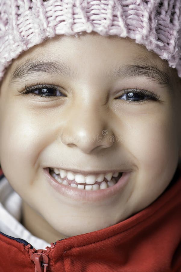 Little Girl with Big Smile stock photo. Image of care - 28693582