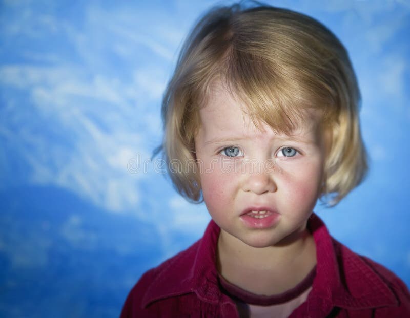 Little Girl with Blue Eyes stock photo. Image of innocence - 4527780