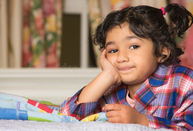 Little Girl with a Bored Expression Stock Photo - Image of indian, cute ...