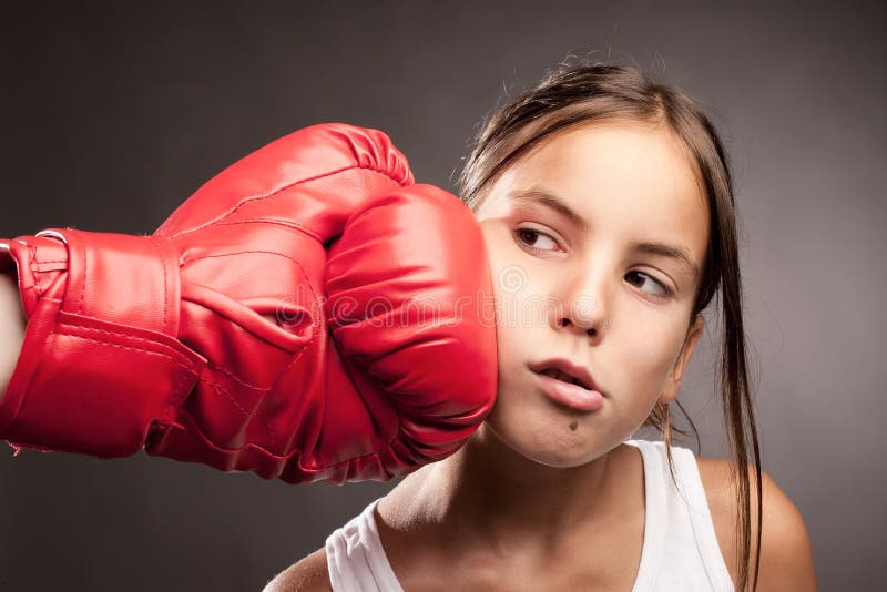 Little girl boxer stock image. Image of beautiful, adorable - 68287539