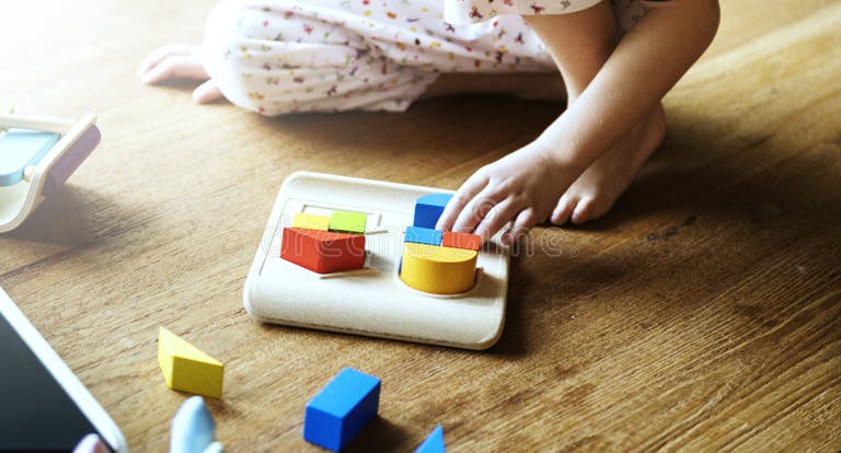 Little Girl Child Development Knowledge Education Concept Stock Photo ...