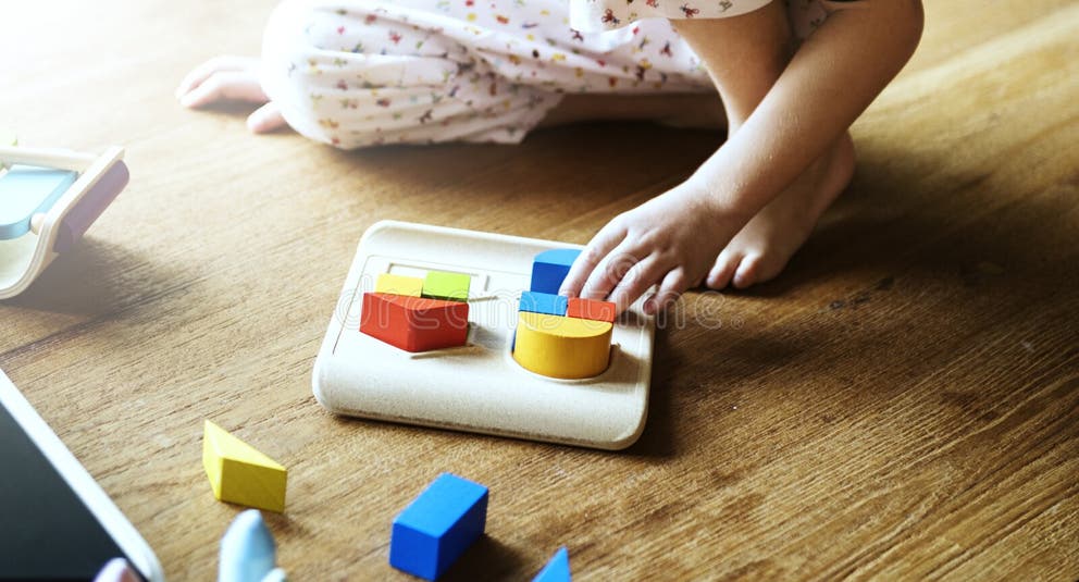 Little Girl Child Development Knowledge Education Concept Stock Photo ...