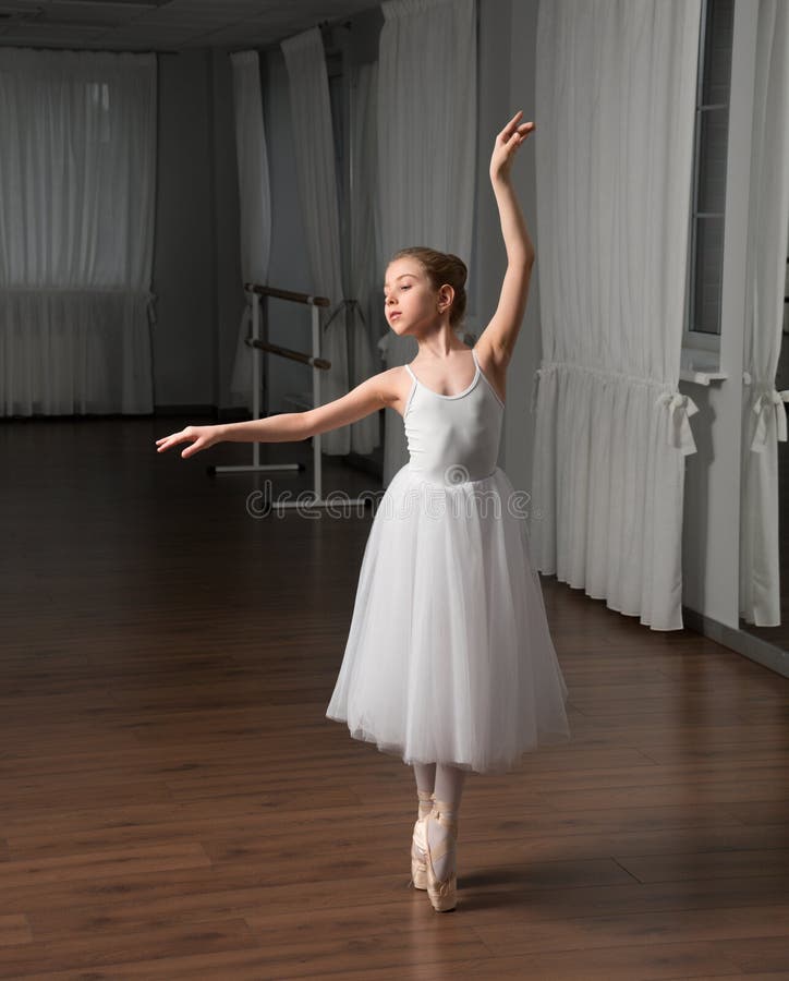 Little Girl Classic Ballet Dancer Stock Image - Image of grace ...