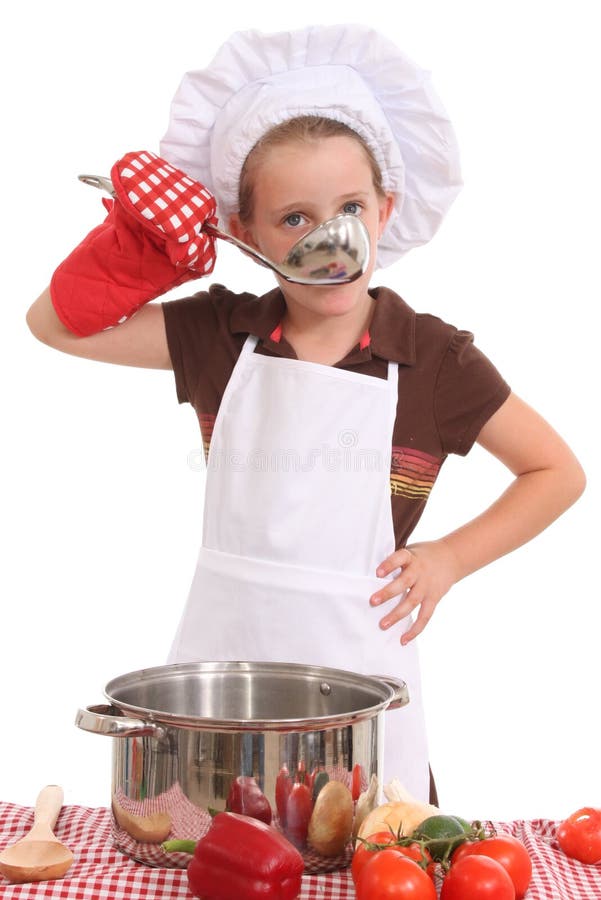 Little girl cook stock photo. Image of italian, caucasian - 26878768