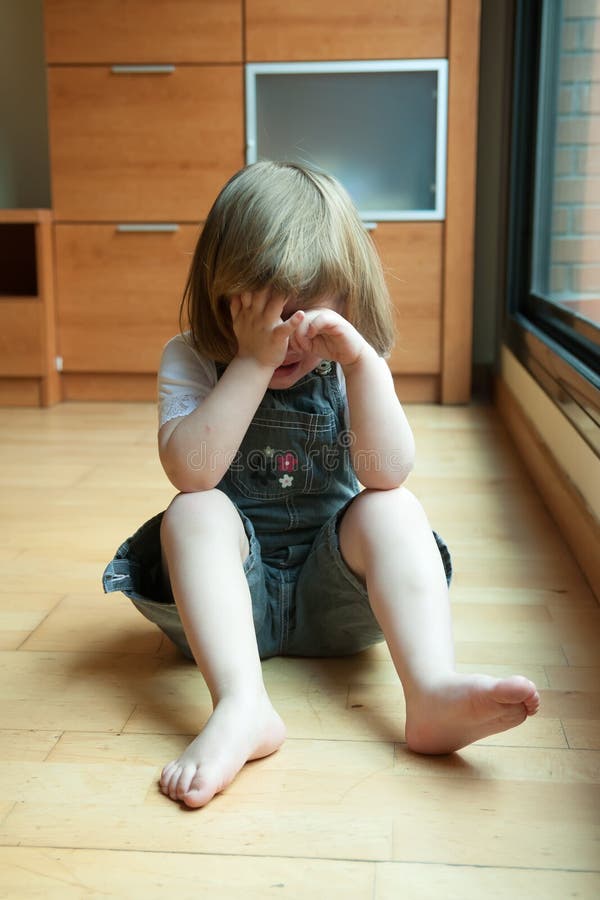Little Girl Crying in the Corner. Stock Photo - Image of discipline ...