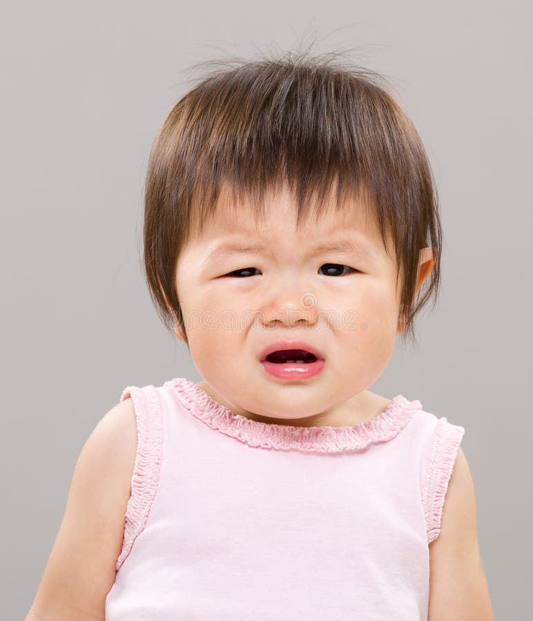 Little girl crying stock image. Image of sorrow, girl - 40943175