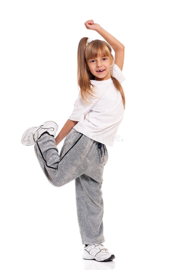 Little girl dancing stock image. Image of joyful, dance - 28930763