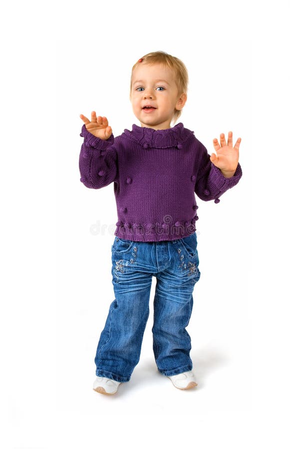 Little girl dancing stock image. Image of childhood, little - 6973959