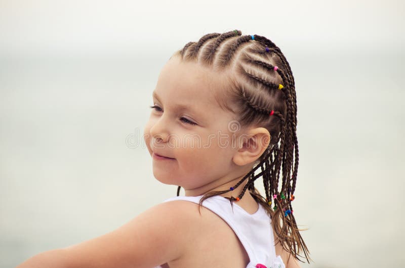 Little Girl with Dreadlocks Stock Image - Image of childhood, face ...