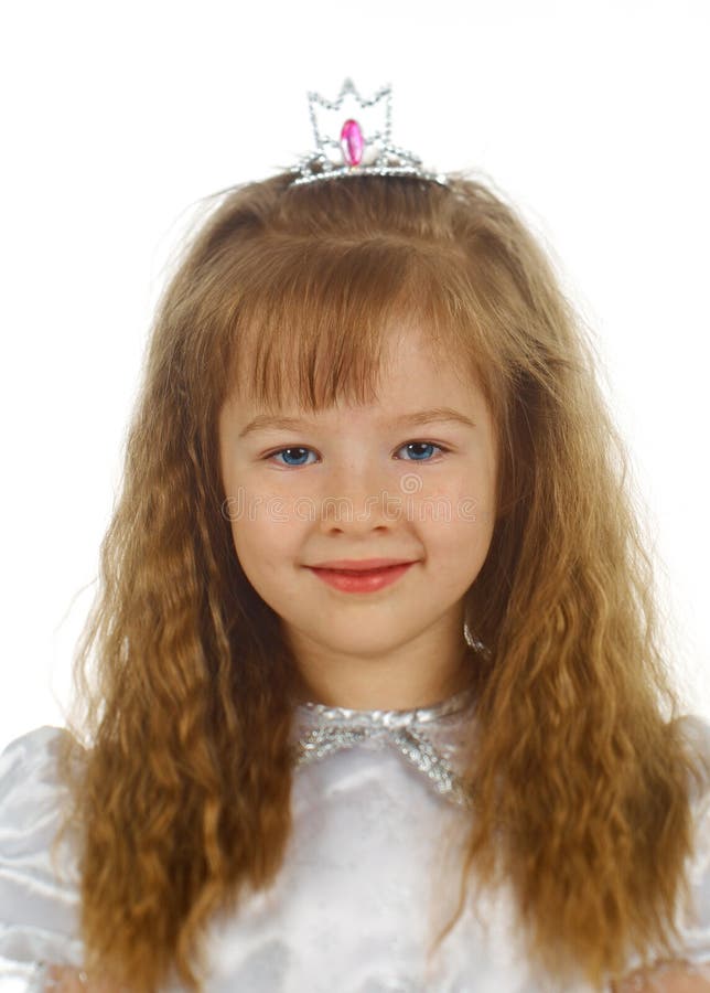 Little Girl Dressed As Princess Stock Image - Image of beauty, blonde ...