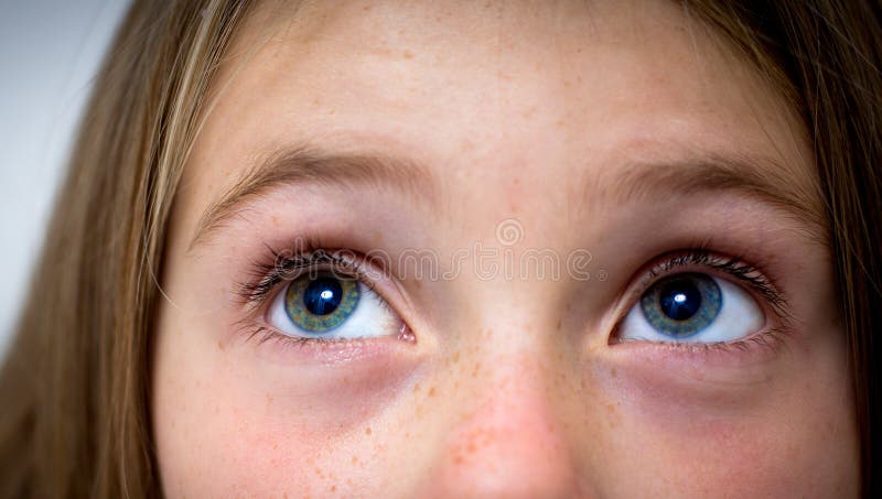 Little girl eyes stock photo. Image of hair, blond, joyful - 35454820