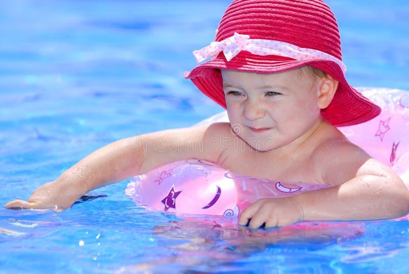 Cute Girl Floating in an Inflatable Circle Stock Photo - Image of sunny ... Cute Girl Floating in an Inflatable Circle Stock Photo - Image of sunny ...